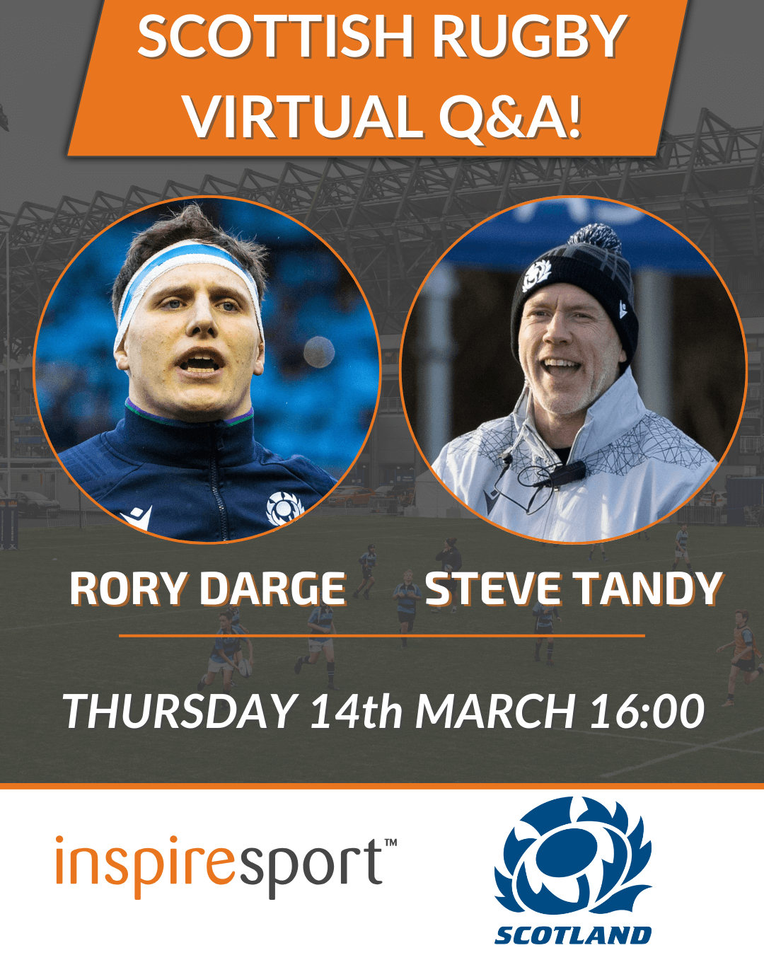 SCOTTISH RUGBY VIRTUAL Q&A Registration 2024 | inspiresport
